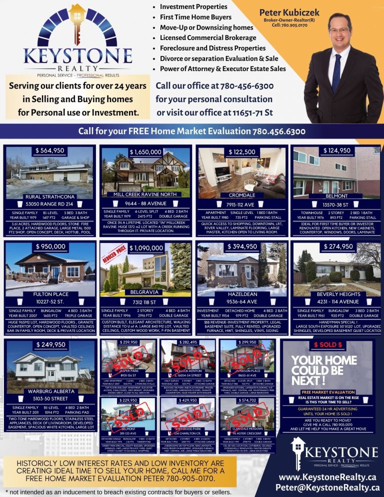 Keystone Realty Keystone April 2021 property flyer. - Keystone Realty