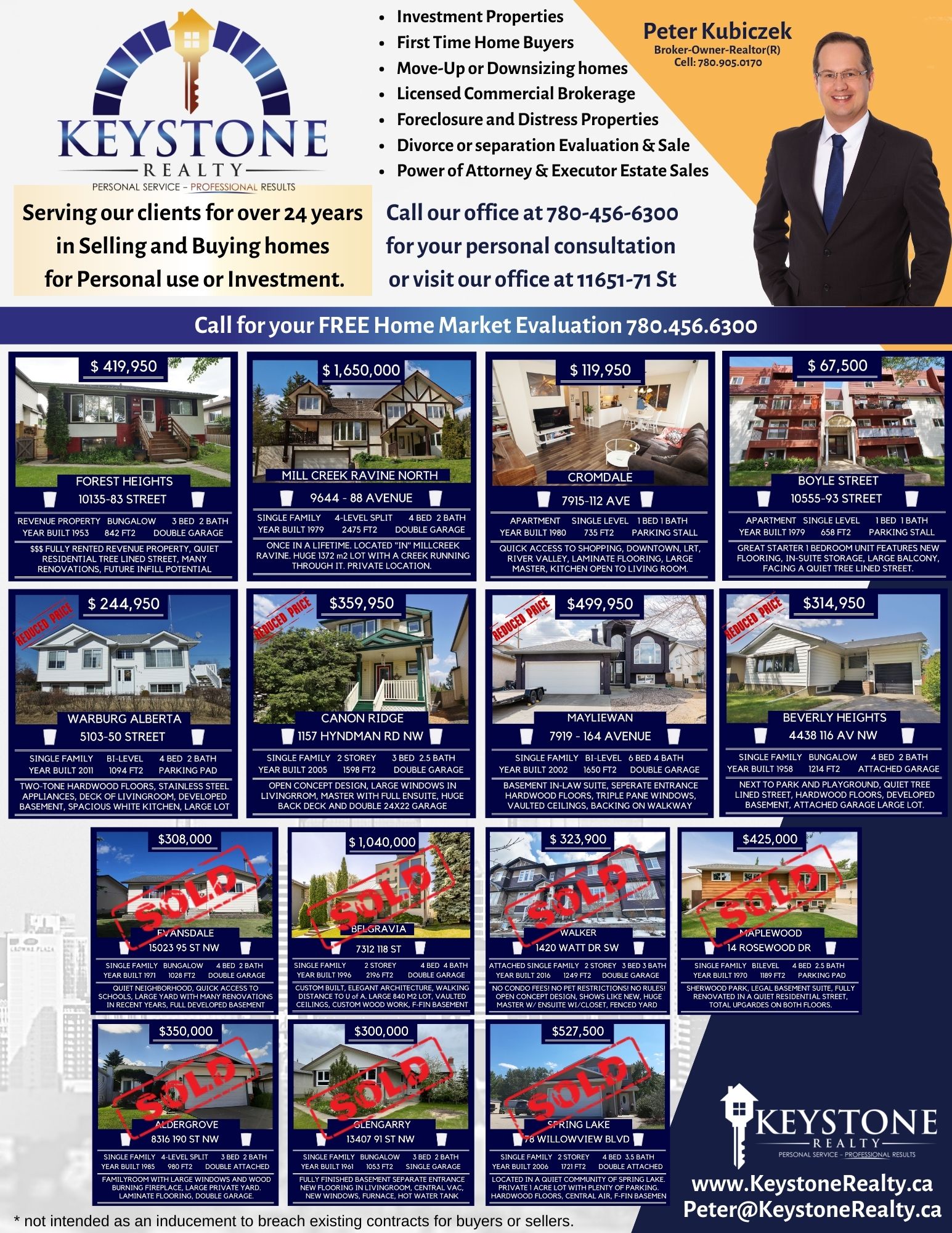 Keystone Realty Keystone Market Flyer for August - Keystone Realty